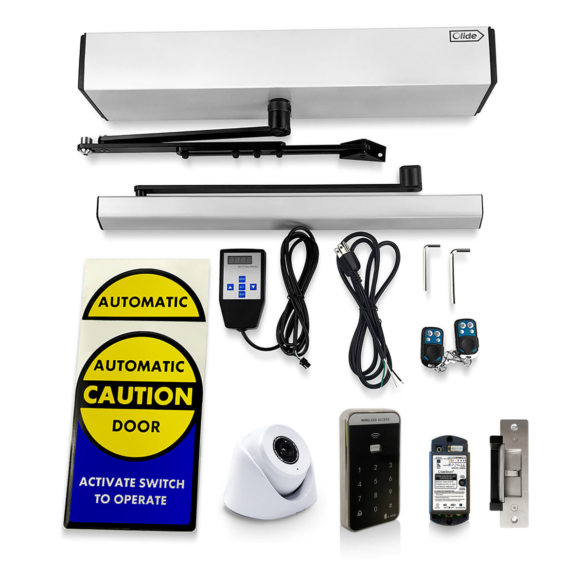 Olide Smart Touchless Door Opener with AI Motion Detection and Voice C ...