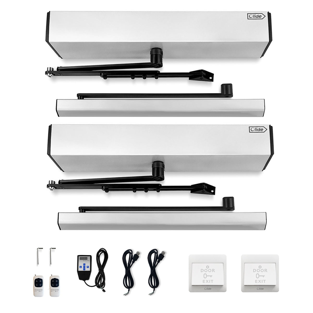 Dual Electric Swing Door Operator with 2pcs Wired Push Button, Automat ...