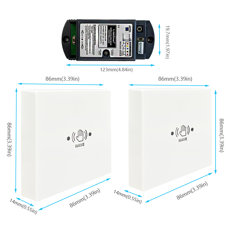 Olide Smart Infrared Touchless Switch, 86 Type Wave to Open Sensor Swi ...