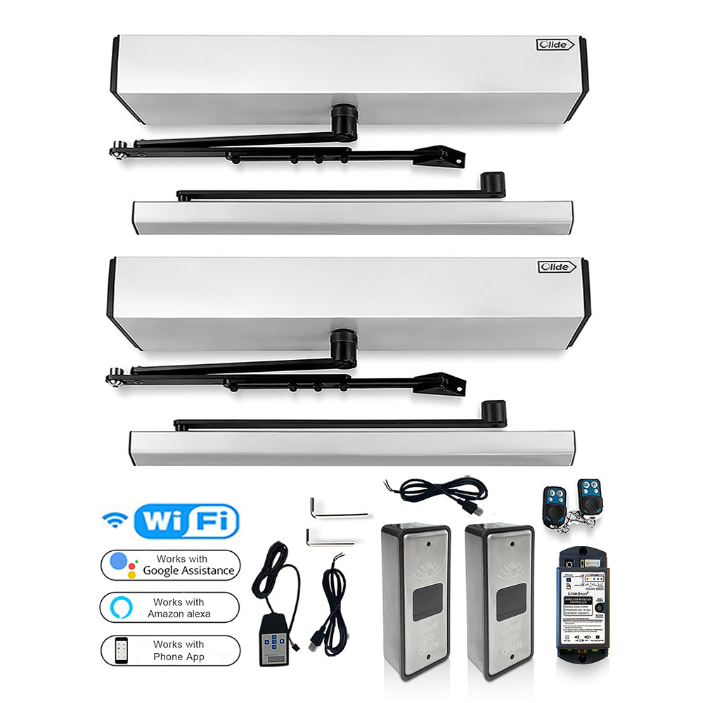 WiFi Smart Wireless Dual Swing Door Opener with Touchless Button ...