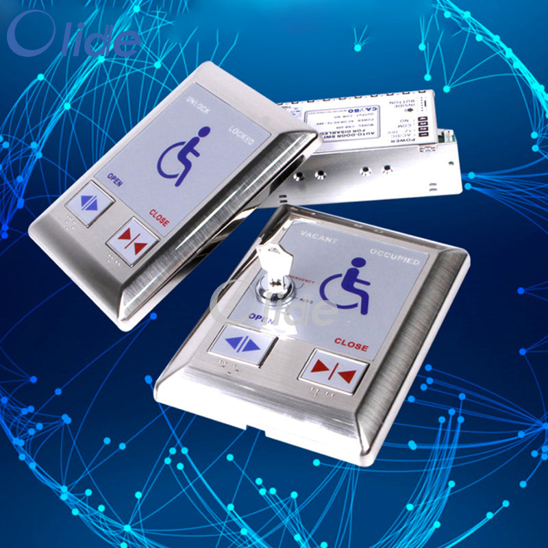 Automatic Door Push Switch for Disabled Toilet, Washroom Switch for Ha ...
