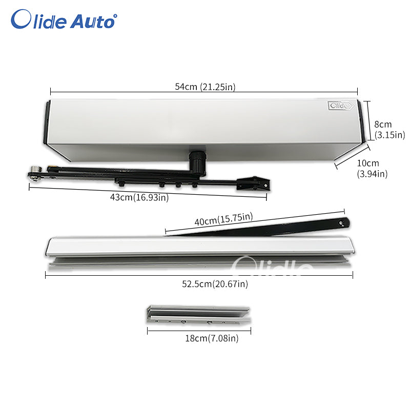 Olide-120B Automatic Door Opener For Frameless Glass Swing Door, Olide ...