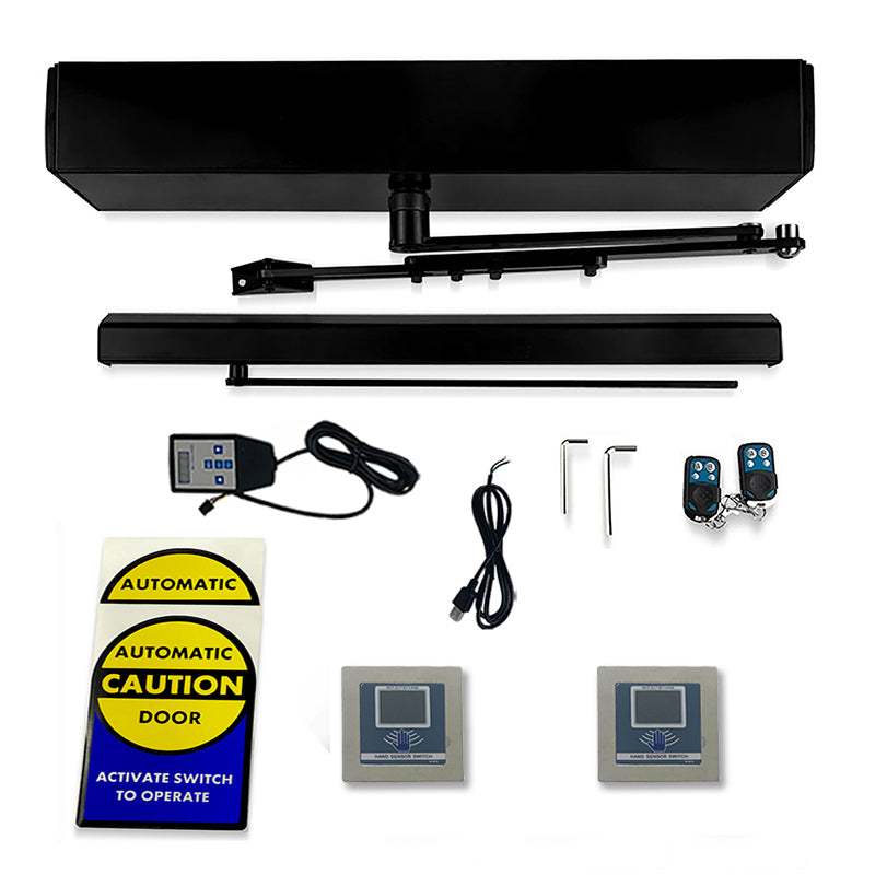 Olide-120B No Touch Electric Swing Door Closer with Square Hardwired S ...
