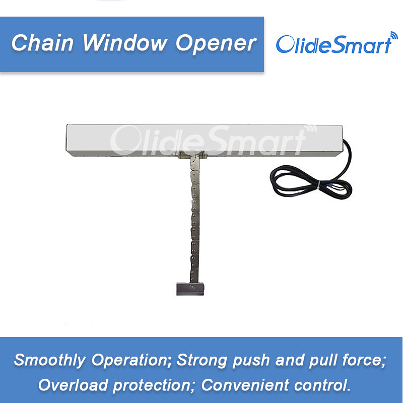 Electric Window Opener Single Chain Greenhouse Skylight Closer DC24V ...